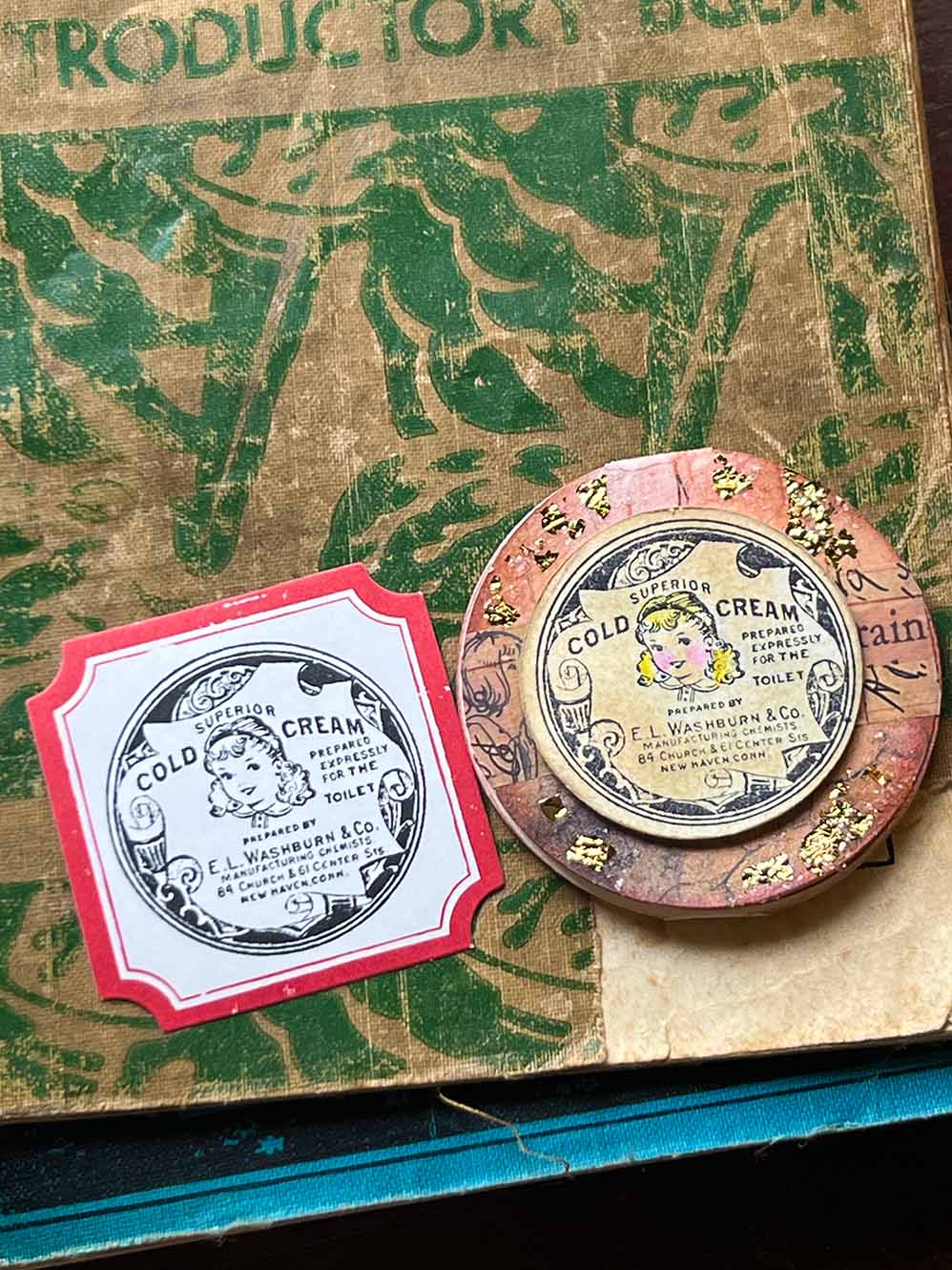 'Cold Cream Label' Rubber Stamp by Mic Moc from micmoc.com