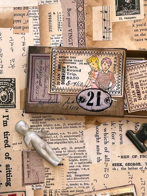 Joy Ride Ticket Cling Rubber Stamp by Mic Moc from micmoc.com