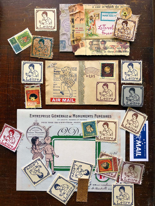'Lettre' Rubber Stamp by Mic Moc (信書印章)from micmoc.com