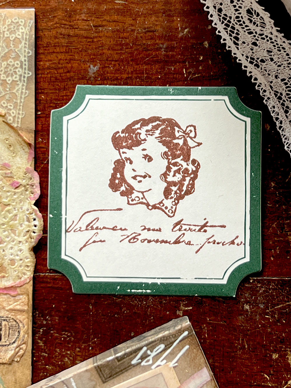 'Little Lady' Rubber Stamp by Mic Moc from micmoc.com