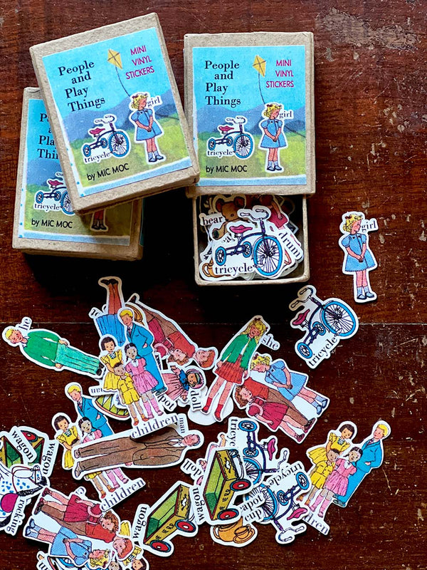 'People & Play Things' Matchbox mini vinyl stickers (34pc) from micmoc ...