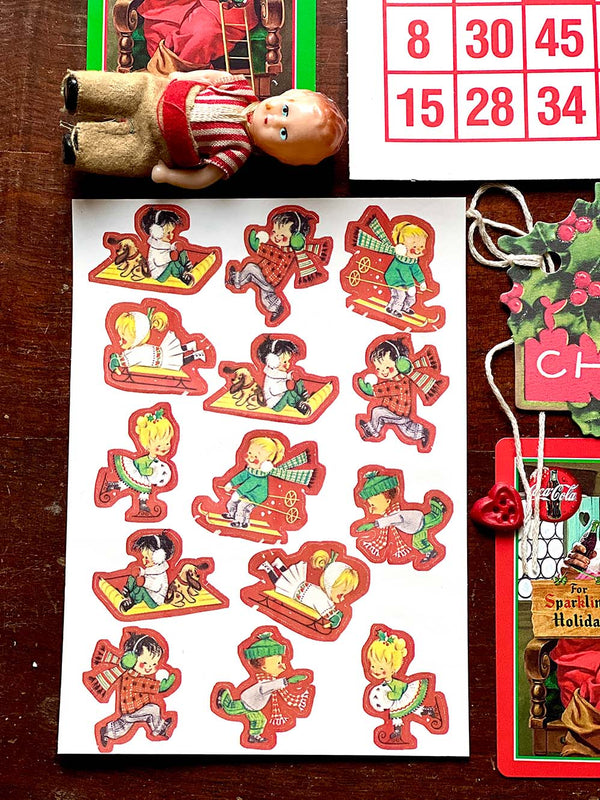 'Snow Much Fun' A6 Retro Stickers by Mic Moc (28 Stickers) from micmoc ...