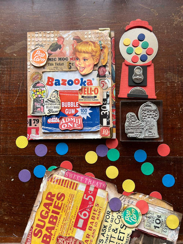 'Gum Ball Machine' Cling Rubber Stamp by Mic Moc from micmoc.com