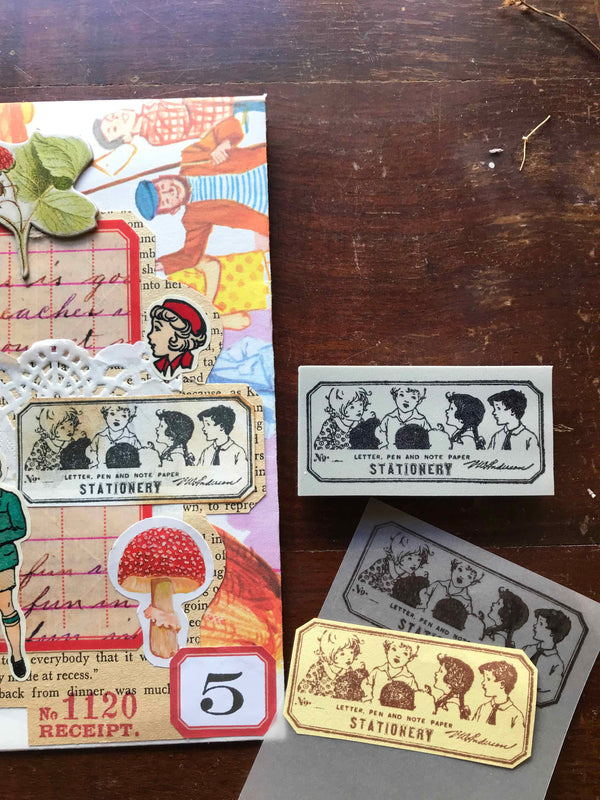 ‘Discussion de groupe’ Rubber Stamp by Mic Moc from micmoc.com