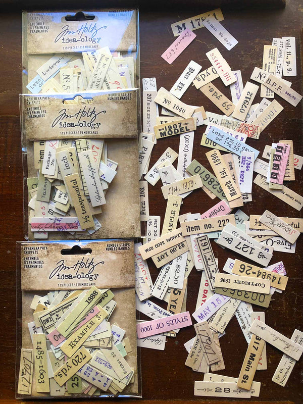 Tim Holtz® New Idea-ology Number Strips TH94222 from micmoc.com at Mic Moc